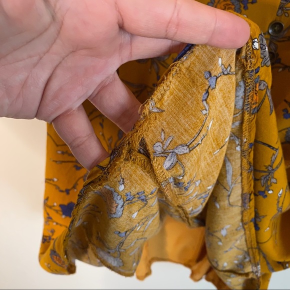 Roly Poly | Dresses | Roly Poly Floral Golden Mustard Dress Large ...